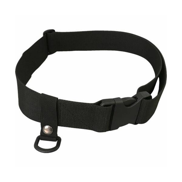 [特長]●脱着が簡単なサイドプッシュ式ワンタッチベルトです。●長さ調整が可能です。[仕様]●色：黒金●幅(mm)：50●長さ(mm)：1200(最大)●サイドプッシュ式[材質／仕上]●ナイロン[注意]●本来の目的以外では使用しないでください。