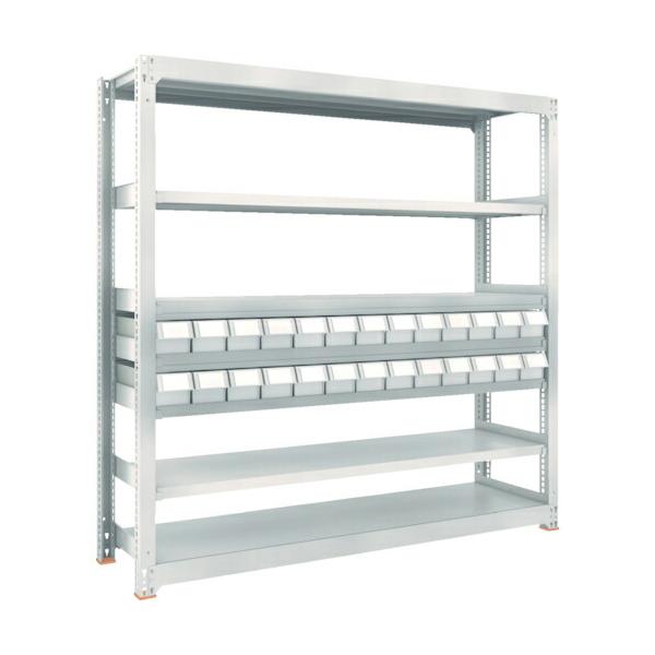 [仕様]●間口(mm)：1861●奥行(mm)：481●高さ(mm)：1811●有効間口(mm)：1740●色：ネオグレー●棚段数(段)：7●均等積載量(kg/段)：300●最大積載量(kg/台)：2500●棚板調整ピッチ(mm)：25●引...