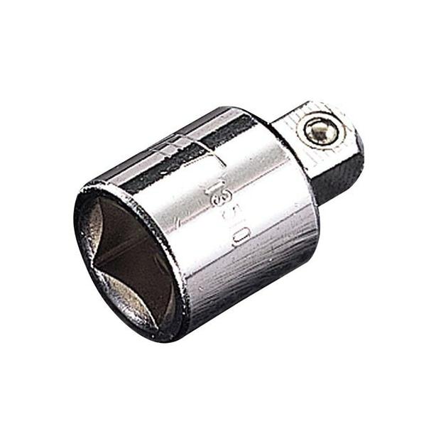 [用途]●1/2”SQのラチェットハンドル等で3/8”SQのソケットを使用する際に。[仕様]●サイズ(”SQ×”SQ)：凹1/2×凸3/8