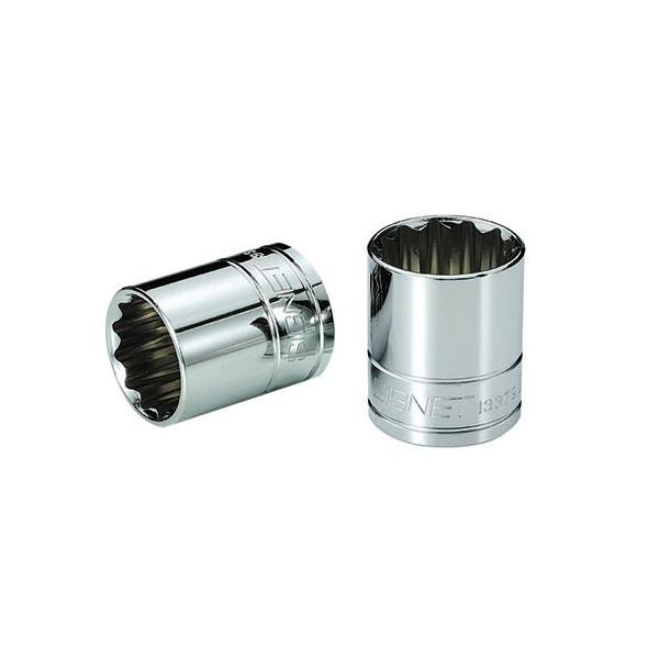 [特長]●ミラー仕上げのメッキが美しいスタンダードソケット。●ボルト・ナットを傷めにくい面接触タイプ。●12角タイプ。[仕様]●差込角(”SQ)：1/2●サイズ(mm)：21●全長(mm)：38●先端部ソケット外径(D1；mm)：28.0●...