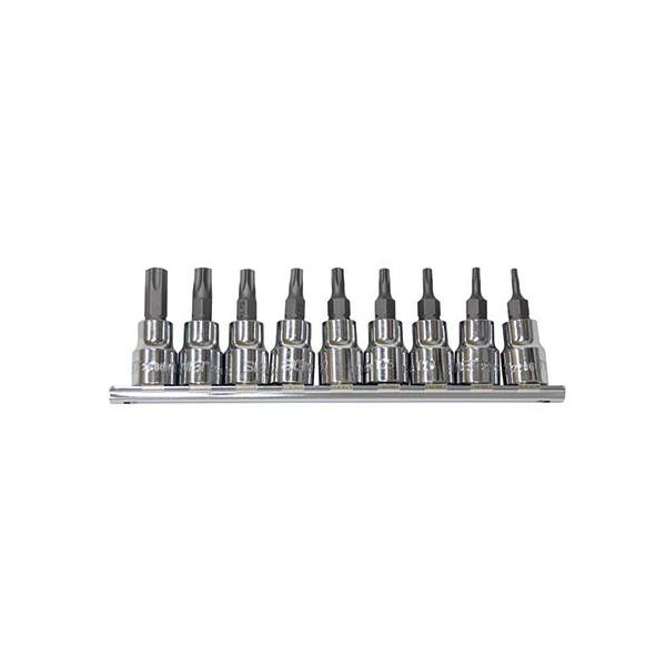 [特長]●ヘクスローブビットソケット9PCセット。[セット内容／付属品]T10・15・20・25・27・30・40・45・50