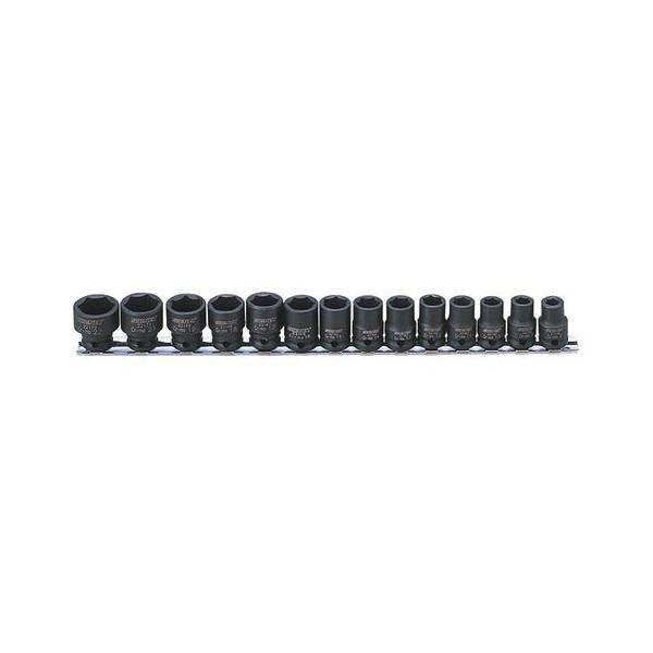 [特長]●ホルダー付き。[仕様]●差込角(”SQ)：3/8[セット内容／付属品]インパクトソケット：8・9・10・11・12・13・14・15・16・17・18・19・21・22mm(22158・22159・22160・22161・2216...