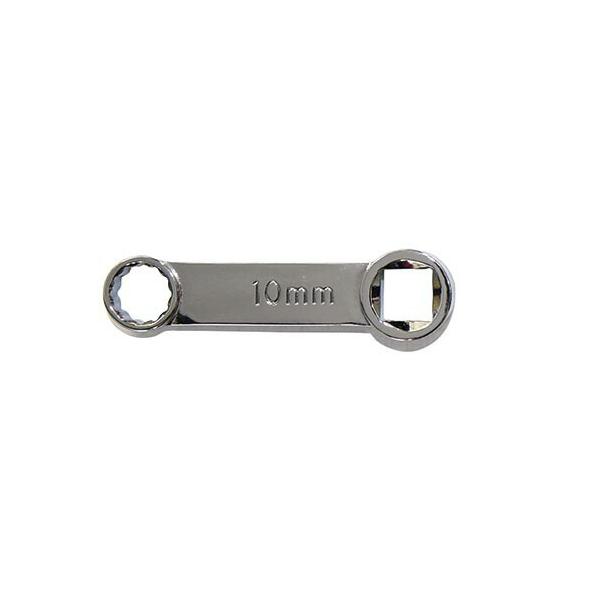 [特長]●トルクレンチに取り付けて使用します。●ソケットではどうしても締められない場所にあるボルト・ナットのトルク管理に大変便利なトルクアダプターです。[仕様]●差込角：3/8"SQ●材質：クロームバナジウム鋼●サイズ(mm)：10●有効長...