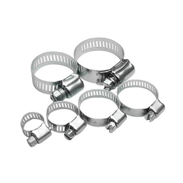 [特長]●細いものはφ8mmから太いものはφ38mmまでのホースに対応するサイズ、5種類のホースバンドセットです。●車輌のオイルや冷却水の配管、設備に使用するエアホースや水回りの配管など、様々な箇所で使用可能です。[仕様]●材質：スチール(...