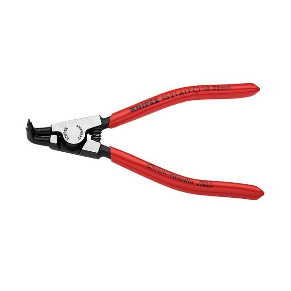 [特長]●簡単に軸用スナップリングの取り付け、取り外しができます。●鍛造により大変頑丈です。●強靭で精密な先端チップはリングが外れて飛ばないように少し外側に向いていますので、安心して作業できます。●90°ベントヘッド。●オープンスプリング付...