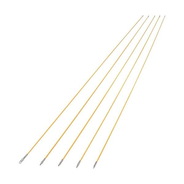 [特長]●現場には必要な長さだけを持っていくことができ、手軽で便利です。●AAS樹脂被膜を使用しており、耐久性にも優れています。[仕様]●色：イエロー●ロッド長さ(m)：1.5●ロッド径(mm)：4.5●ロッド数(本)：5[材質／仕上]●A...