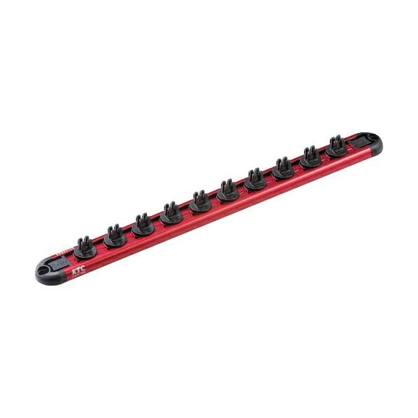 [特長]●インパクトレンチ用ソケットのピンリングを装着した状態での着脱が可能です。[用途]●ソケットの収納に。[仕様]●差込角(mm)：9.5●差込数：10●全長(mm)：338.5[注意]●ソケットホルダーは、逆さにするとソケットが落ちる...