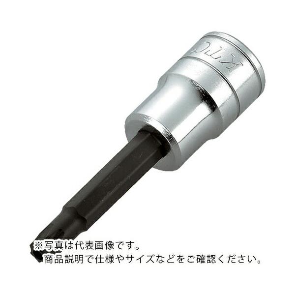 [特長]●ビット部は差込式で、交換が可能です。●T型いじり止め形状・スタンダードタイプです。●差込角側は応力の集中を防ぐパワーフィット形状を採用しています。[仕様]●呼びNo.：T40●先端寸法(mm)：6.60●差込角(mm)：9.5●全...