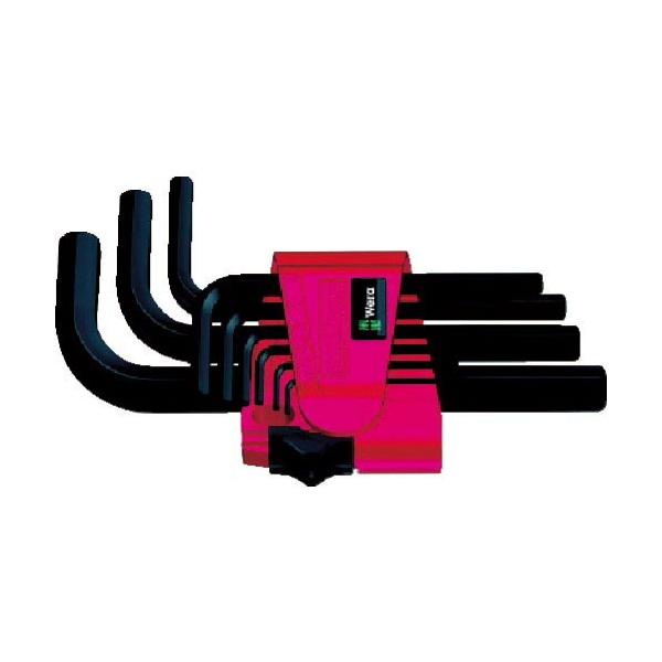 [特長]●Wera独自のHex-Plusと呼ばれる面接触構造により、六角ねじ穴の内側を傷めず、ねじの長寿命化に貢献します。●高いトルク伝達率により作業効率もアップします。[仕様]●セット内容(本)：9●セット内容(mm)：1.5、2.0、2...