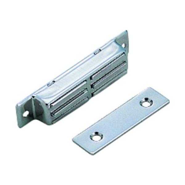 [特長]●垂直取付型のスタンダード品です。[仕様]●全長(mm)：80●幅(mm)：13●吸着力(N)：98●高さ(mm)：17●吸着力98N[材質／仕上]●黄銅[セット内容／付属品]●受座[注意]●取扱い上のご注意を必ずご確認ください。