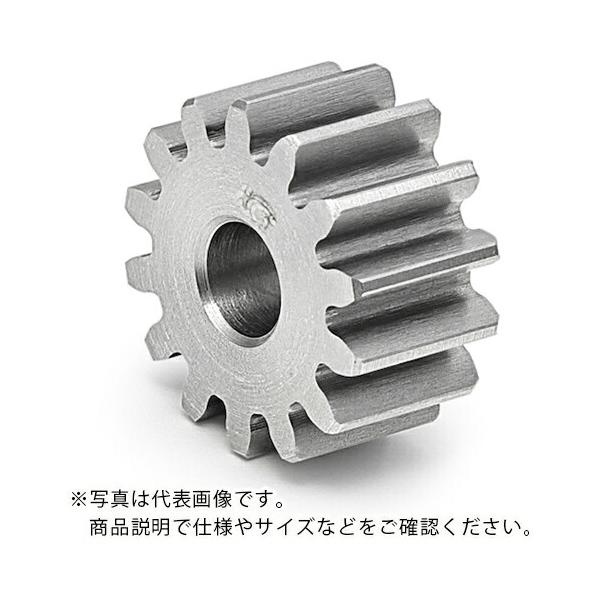 [特長]●小型精密歯車です。●品番末尾Ｈは、歯部高周波焼入済です。[用途]●一般産業機械、医療機器、食品機械に使用。[仕様]●歯数：14●形状：A1●基準円直径(mm)：φ14●歯幅(mm)：12●穴径(mm)：φ6●モジュール：1●歯先円...