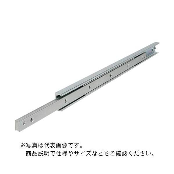 [特長]●レールは高周波焼き入れを施し、コンパクトで耐久性に優れています。●エンドストップねじを取り外すと、両トラベル仕様になります。[仕様]●レール長L(mm)：450●高剛性[材質／仕上]●鋼[注意]●重量用スライドレール技術情報を必ず...