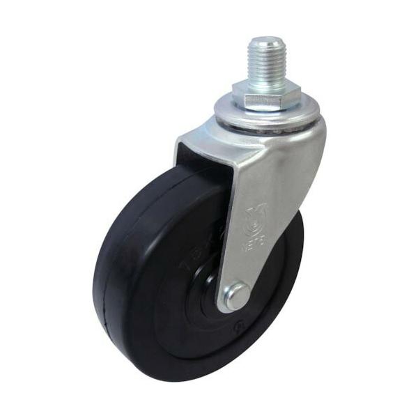 [特長]●標準的な小型キャスターで、軽量物運搬用のワゴンやラックなどに最適です。[仕様]●許容荷重(daN)：30●許容荷重(kgf)：30.6●車輪径D(mm)：65●車輪幅(mm)：21●取付高H(mm)：85●軸長L(mm)：14●ね...