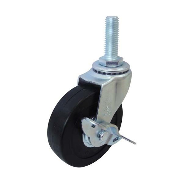 [特長]●標準的な小型キャスターで、軽量物運搬用のワゴンやラックなどに最適です。[仕様]●許容荷重(daN)：40●許容荷重(kgf)：40.8●車輪径D(mm)：75●車輪幅(mm)：21●取付高H(mm)：95●軸長L(mm)：35●ね...