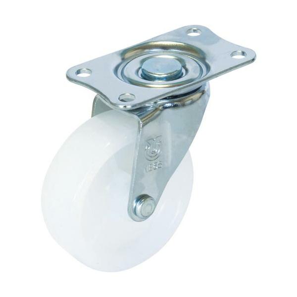 [特長]●高級感のあるクロムメッキ仕上げで装飾性に優れます。●ナイロン車輪は始動抵抗が少なく、耐摩耗性に優れています。[仕様]●許容荷重(daN)：40●許容荷重(kgf)：40.8●車輪径D(mm)：65●車輪幅(mm)：21●取付高H(...