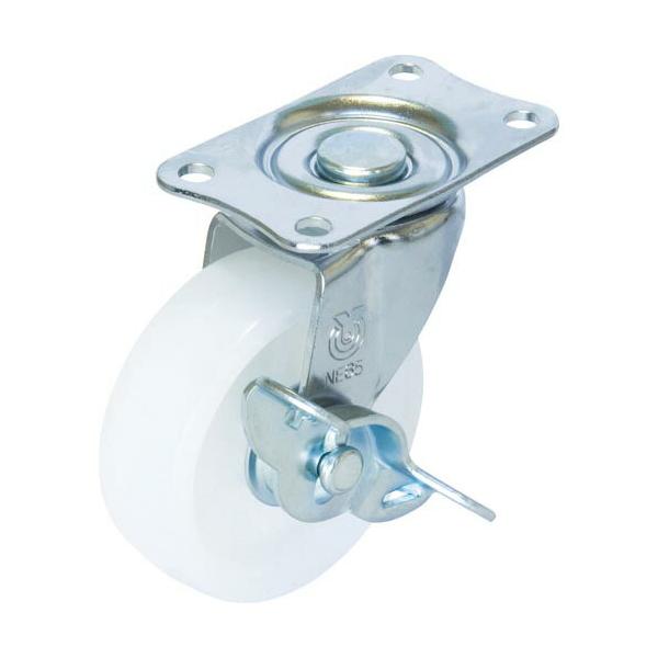 [特長]●高級感のあるクロムメッキ仕上げで装飾性に優れます。●ナイロン車輪は始動抵抗が少なく、耐摩耗性に優れています。[仕様]●許容荷重(daN)：40●許容荷重(kgf)：40.8●車輪径D(mm)：65●車輪幅(mm)：21●取付高H(...