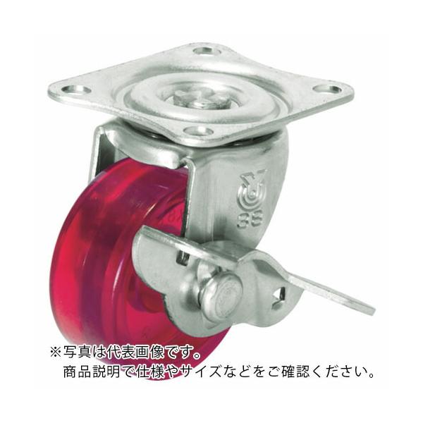 [特長]●始動抵抗が軽く、使いやすいキャスターです。●床面を汚しにくいポリカーボネート製キャスターです。●車輪カラーバリエーションを用途に応じて使い分けることができます。[仕様]●許容荷重(daN)：28●許容荷重(kgf)：28.6●車輪...