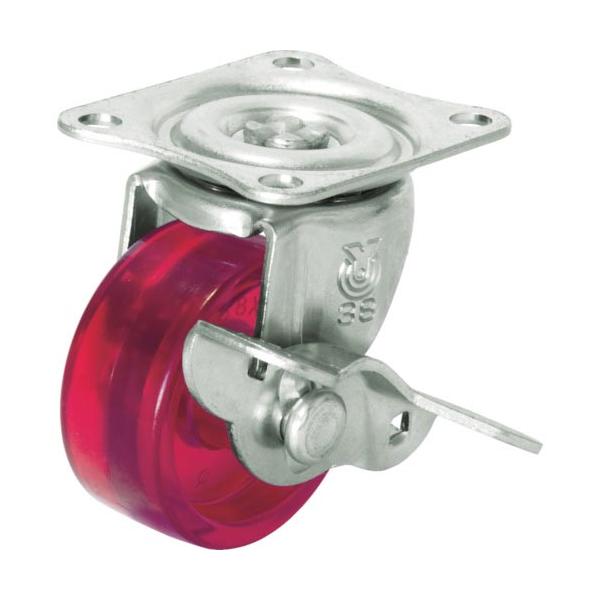 [特長]●始動抵抗が軽く、使いやすいキャスターです。●床面を汚しにくいポリカーボネート製キャスターです。●車輪カラーバリエーションを用途に応じて使い分けることができます。[仕様]●許容荷重(daN)：28●許容荷重(kgf)：28.6●車輪...