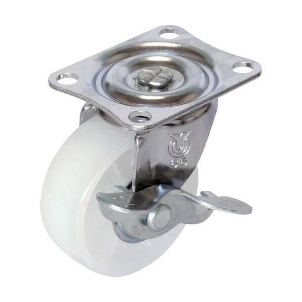 [特長]●標準的な小型キャスターで、最小のサイズから取りそろえています。[仕様]●許容荷重(daN)：65●許容荷重(kgf)：66.3●車輪径D(mm)：75●車輪幅(mm)：25●取付高H(mm)：90●取付座A(mm)：70●取付座B...