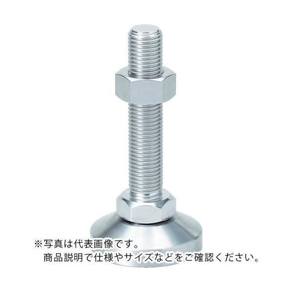 [特長]●焼き付き（かじり）防止処理を施しています。[用途]●工作機械、産業機械など。[仕様]●許容荷重(kgf)：3000●ねじ寸法：M42●ねじ長さ(mm)：250●全高(mm)：303●台座径(mm)：127●色：ステンレス●幅(mm...