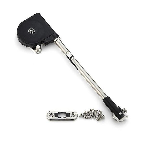 [特長]●ラプコン機構を搭載した下開き扉用のソフトダウンステーです。●左右兼用で、取り付けが簡単です。●ブラック色のキャッチなしタイプSDS-100-Bが新しく加わりました。●SDS-C100（キャッチ付）には扉が閉じた状態を保持するキャッ...