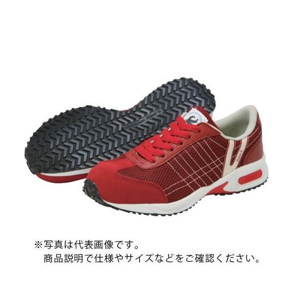 [特長]●つま先ワイドで履き心地良好です。●インソールは通気穴付で蒸れにくく、抗菌防臭加工を施しているので快適です。●耐滑性(グリップ力)区分5に適合しています。●水・油などのある床面で滑りにくいです。[仕様]●寸法(cm)：28.0●足幅...