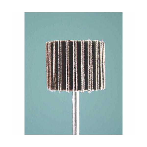 [特長]●加工素材へのなじみが良く、研削力と耐久性を兼ね備えています。　●研削時の発熱が少なく被削材の研削焼けが起こりません。[仕様]●外径(mm)：25●軸径(mm)：3.0●最高使用回転数(rpm)：10000●粒度(#)：120●全長...