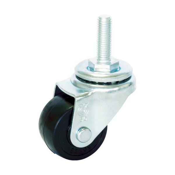 [特長]●走行性・耐荷重を備えた標準的な小型キャスターです。●ゴム車輪は走行時の衝撃を緩和します。●軽量物運搬用のワゴンやラックなどに最適です。[仕様]●許容荷重(daN)：50●許容荷重(kgf)：51●車輪径D(mm)：50●車輪幅(m...