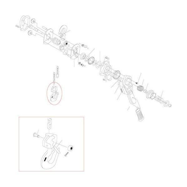 [仕様]●品名：フックラッチクミ●適合機種：L4（3/4t）