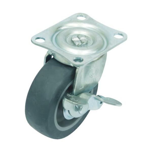 [特長]●標準的な小型キャスターです。●床面に跡が付きにくい材質です。●床面を汚しにくいエラストマー車輪を使用しています。[仕様]●許容荷重(daN)：50●許容荷重(kgf)：51●車輪径D(mm)：75●車輪幅(mm)：27●取付高H(...