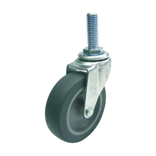 [特長]●標準的な小型キャスターです。軽量物運搬用のワゴンやラックなどに最適です。●床面に跡が付きにくい材質です。●床面を汚しにくいエラストマー車輪を使用しています。[仕様]●許容荷重(daN)：30●許容荷重(kgf)：30.6●車輪径D...