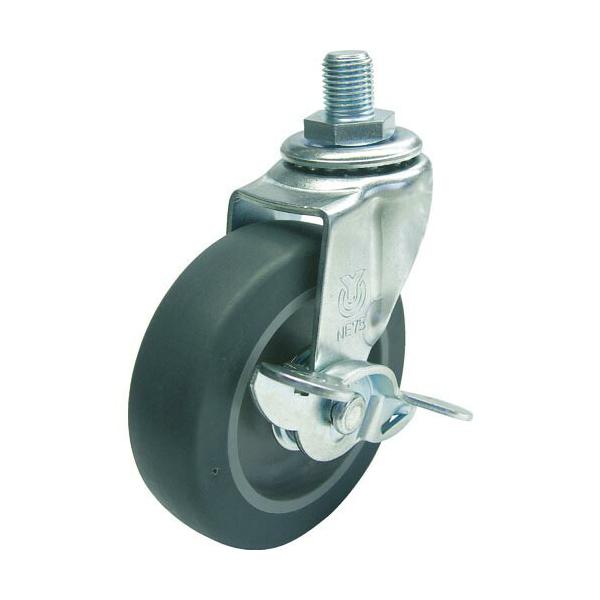 [特長]●標準的な小型キャスターです。軽量物運搬用のワゴンやラックなどに最適です。●床面に跡が付きにくい材質です。●床面を汚しにくいエラストマー車輪を使用しています。[仕様]●許容荷重(daN)：30●許容荷重(kgf)：30.6●車輪径D...