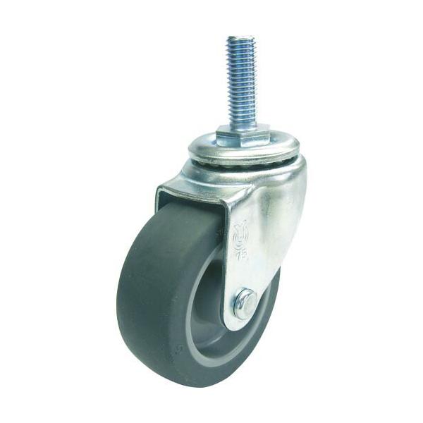 [特長]●走行性・耐荷重を備えた標準的な小型キャスターです。軽量物運搬用のワゴンやラックに最適です。●床面に跡が付きにくい材質です。●床面を汚しにくいエラストマー車輪を使用しています。[仕様]●許容荷重(daN)：40●許容荷重(kgf)：...