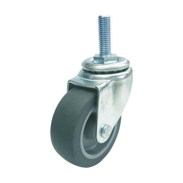 [特長]●走行性・耐荷重を備えた標準的な小型キャスターです。軽量物運搬用のワゴンやラックに最適です。●床面に跡が付きにくい材質です。●床面を汚しにくいエラストマー車輪を使用しています。[仕様]●許容荷重(daN)：50●許容荷重(kgf)：...