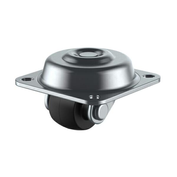 [特長]●低床式キャスターの中でも、特に低床化を図ったキャスターです。空間を無駄にせず、尚且つ取付けた製品の外観を損ないません。[仕様]●許容荷重(daN)：120●許容荷重(kgf)：122.4●車輪径D(mm)：32●車輪幅(mm)：2...