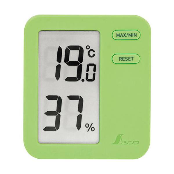 [特長]●コンパクトで様々な設置場所に馴染む、シンプルなデザインです。●スタンド付で置き型に、フック穴で壁掛けにできます。●最高温度・湿度、最低温度・湿度表示に切り替えできます。[仕様]●測定温度範囲(℃)：-5〜49●温度最小表示(℃)：...