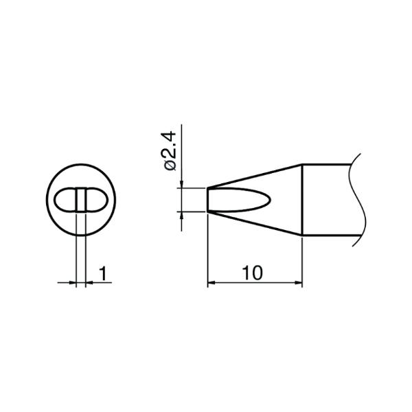 [特長]・・FX-805/FX-8004/FX-8005、FX-801(販売終了)/FX-8002/FX-8003用　T33シリーズ(300W)こて先2.4SSD型[仕様]・・適用本体(ステーション)：FX-805/FX-801(販売終了)...
