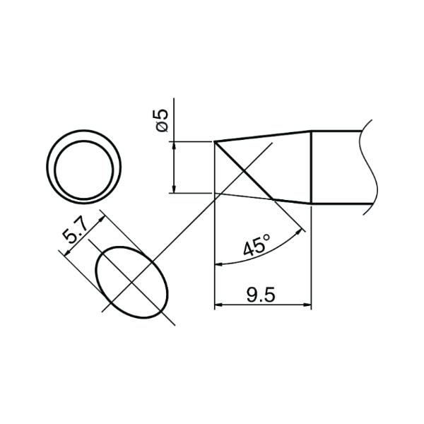 [特長]・・FX-805/FX-8004/FX-8005、FX-801(販売終了)/FX-8002/FX-8003用　T33シリーズ(300W)こて先5SSBC型[仕様]・・適用本体(ステーション)：FX-805/FX-801(販売終了)・...