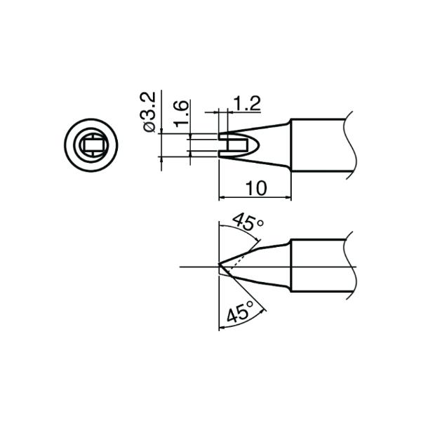 [特長]・・FX-805/FX-8004/FX-8005、FX-801(販売終了)/FX-8002/FX-8003用　T33シリーズ(300W)こて先溝付き[仕様]・・適用本体(ステーション)：FX-805/FX-801(販売終了)・・適用...