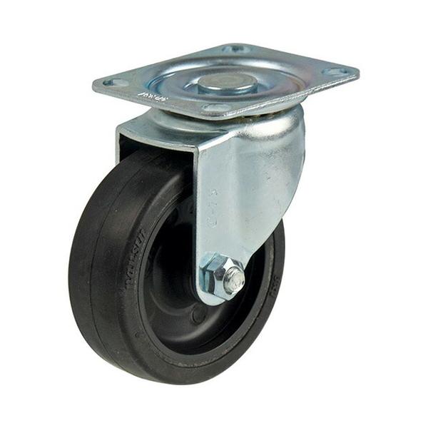 [特長]●・優れた旋回性能。●・スムーズな走行。●・充実の品揃え。●・金具はユニクロームメッキ仕上げです。●・STC型はSKC型と取付高が同じですから併用できます。[仕様]●・車輪:EM●・車輪種類:ゴム●・許容荷重(N):600●・許容荷...