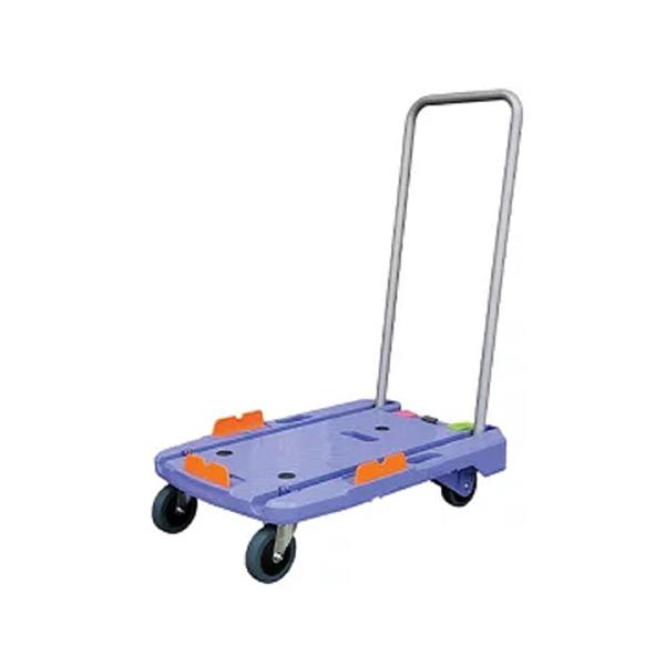 [仕様]●・外寸（縦×横×手押高）：720×460×920mm●・折りたたみ時高さ：160mm●・重量：6.9kg●・最大荷重：150kg●・床高：160mm●・車輪：100mm●・ブレーキ●・走音軽減●・A4コピー用紙平積4箱●*黒いボタ...