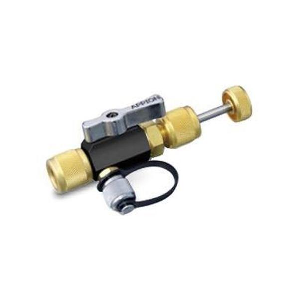 [特長]●サービスレポートのムシをガスを漏らさず取り外し・交換。 ●サービスポートのムシを取り刃すことで、抵抗がなくなり、真空・充填・回収スピードがアップ。 ●真空計の接続可能。 ●バルブコアの取り外し性能を向上。 ●R32冷媒対応、R41...