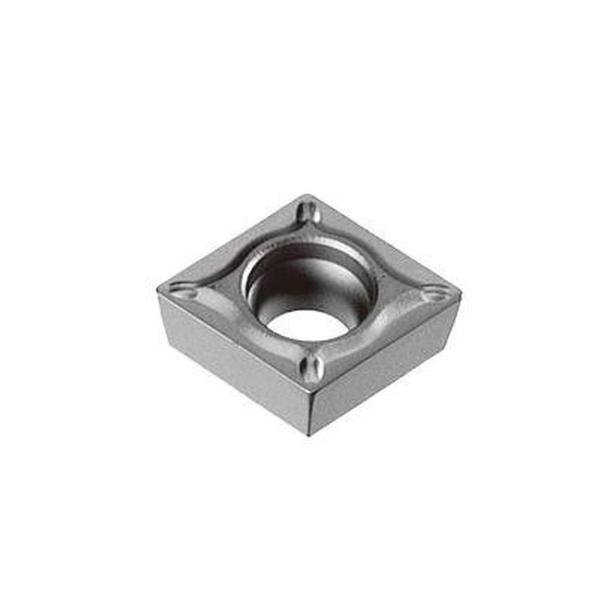 [特長]●ポジティブインサートです。[用途]●軽切削[仕様]●商品タイプ：ポジティブ ●インサート形状［記号］：菱形［C］ ●頂角(°)：80 ●逃げ角［記号］(°)：7［C］ ●精度記号：M ●内接円IC(mm)：6.35 ●内接円許容差...