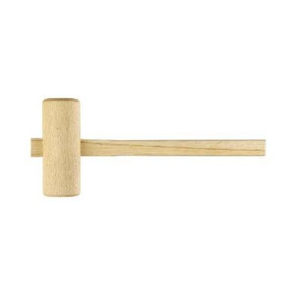 [特長]●木ハンマーです。[用途]●板金作業全般、ワークにキズをつけたくない場合に。[仕様]●呼称：36 ●全長(mm)：360 ●頭寸法長さ(mm)：150 ●頭寸法口径(mm)：Φ36 ●全重量(g)：190 ●材質：樫 ●頭重量(g)...