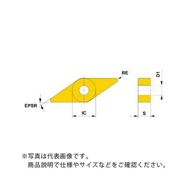 [特長]●旋削用インサートです。[用途]仕上げ切削[仕様]●頂角(°)：35 ●インサート厚さ［記号］(mm)：4.76 ●コーナー半径［記号］(mm)：0.4 ●勝手［記号］：なし［N］ ●ブレーカ：FH ●内接円IC：9.525 ●イン...