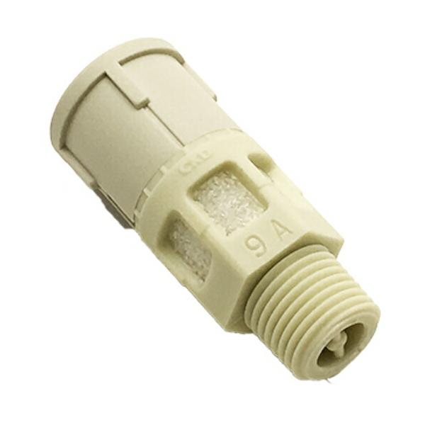 [特長]●速度調整と排出されるエアーで発生する、排気騒音を減音する機器です。●小形軽量でありながら、このクラス最大の有効断面積を達成しました。●消音効果の高いPP焼結体エレメントをボディと一体化形成することにより、消音効果が向上しました。●...