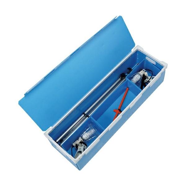 [特長]●防災備蓄用です。●保管が確実で積み重ねにも耐えられる丈夫なプラ段収納ケースです。[仕様]●H265×W337×D1123mm●収納可能製品／DL-11C型×2、CPL-2型レンカスタンド×1、A-1型アタッチメントバー×1[注意]...