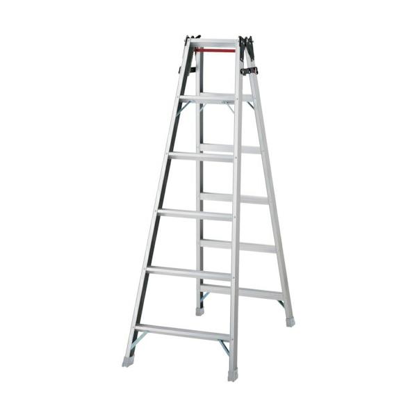 [特長]●ステップ幅広設計です。●耐荷重130kgのプロ仕様のアルミ製はしご兼用脚立です。●ワンタッチバーを持ち上げると開き止めが解除され、片手で簡単に閉じることが可能です。[仕様]●最大使用質量(kg)：130●天板高さ(m)：0.81●...