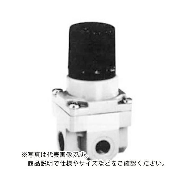 [特長]●減圧弁です。●リリーフ機構を内蔵し、正確かつ安定した設定圧力を供給します。[仕様]●設定圧力(MPa)：0.02〜0.34●接続口径：Rc1/4●全長(mm)：84●最高使用圧力(MPa)：2.06[材質／仕上]●ボディ：亜鉛合金...