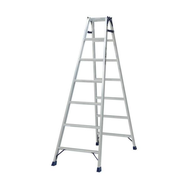 [特長]●中折れ式開き止め金具で脚立の開閉に手間をとりません。●独自の振動音防止機構を採用しています。●収納時の横ズレを防止する滑り止めキャップを採用しています。[仕様]●最大使用質量(kg)：100●天板高さ(m)：1.98●はしご全長(...